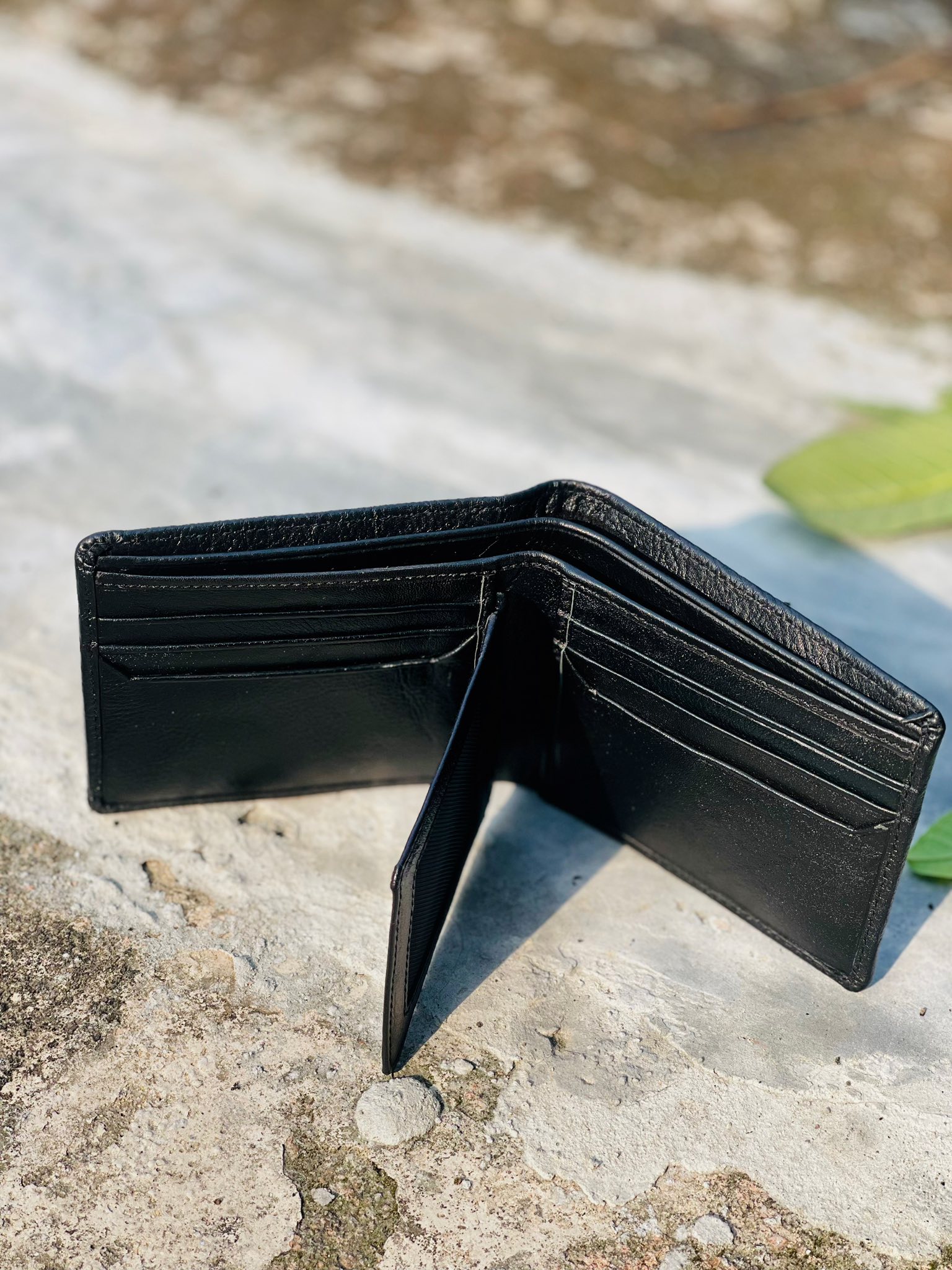 Original Leather Wallet Black Color – JMS ZONE – JMSZONE