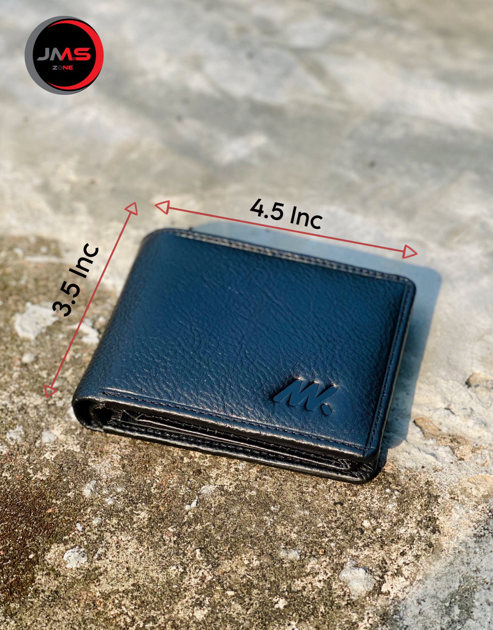 Original Leather Wallet Black Color – JMS ZONE – JMSZONE